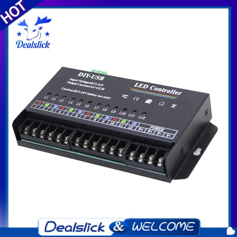 DealslickDIY Autonomous Programming Controller 12Way โปรแกรม USB DIY LED RGB Controller สําหรับ ...