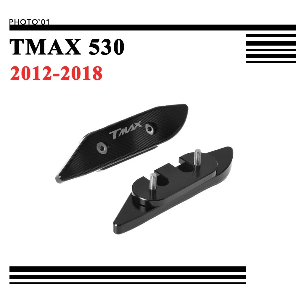 Shmoto เหมาะสําหรับ Yamaha TMAX530 TMAX 530 ฝาครอบกระจกมองหลังฝาครอบตก ...