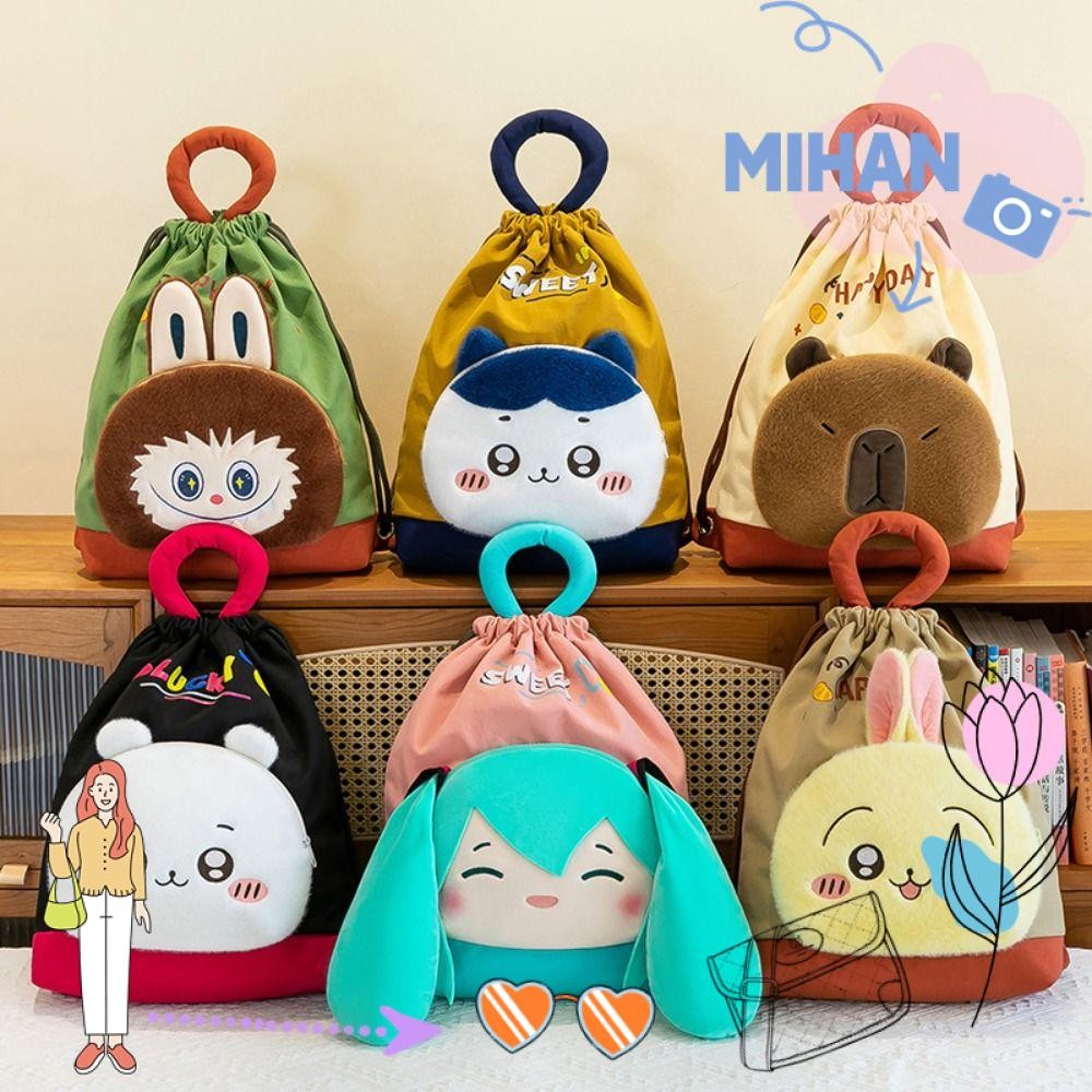 Mh Labubu กระเป๋าเป้สะพายหลัง, กระเป๋าของเล่นตุ๊กตา Chikawa Hatsune ...