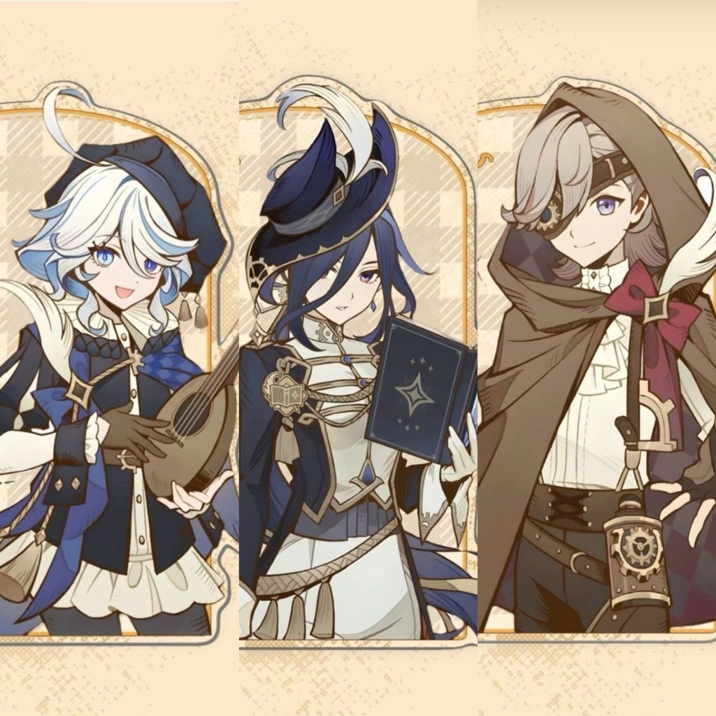 ใหม่ Genshin Impact Marechaussee Hunter Standees Furina Lyney Clorinde ...