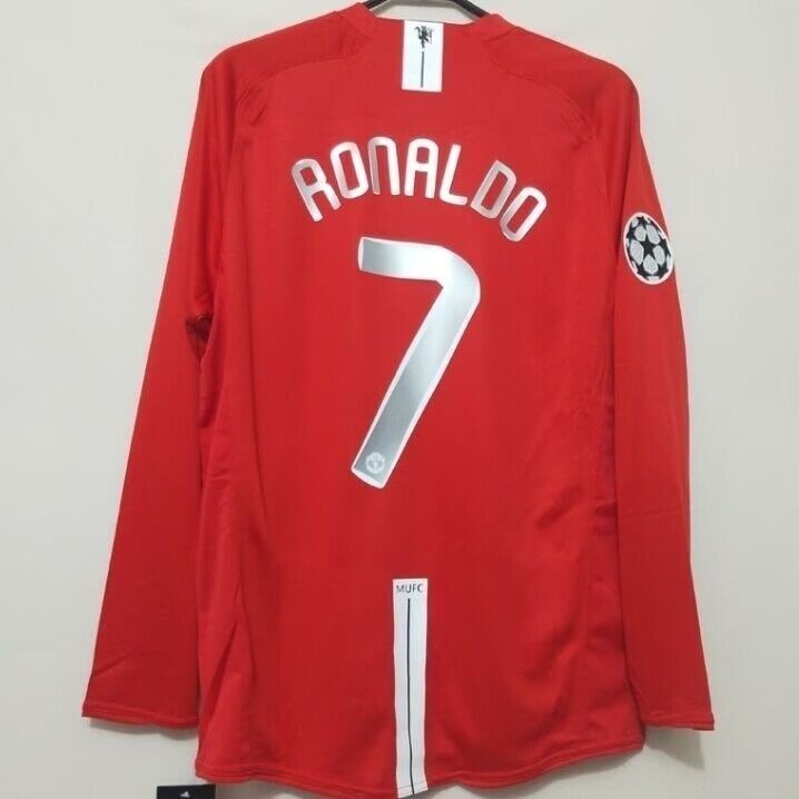2007/08 เสื้อฟุตบอลแมนเชสเตอร์ ยูไนเต็ด RONALDO ROONEY UCL 2007 2008 ...