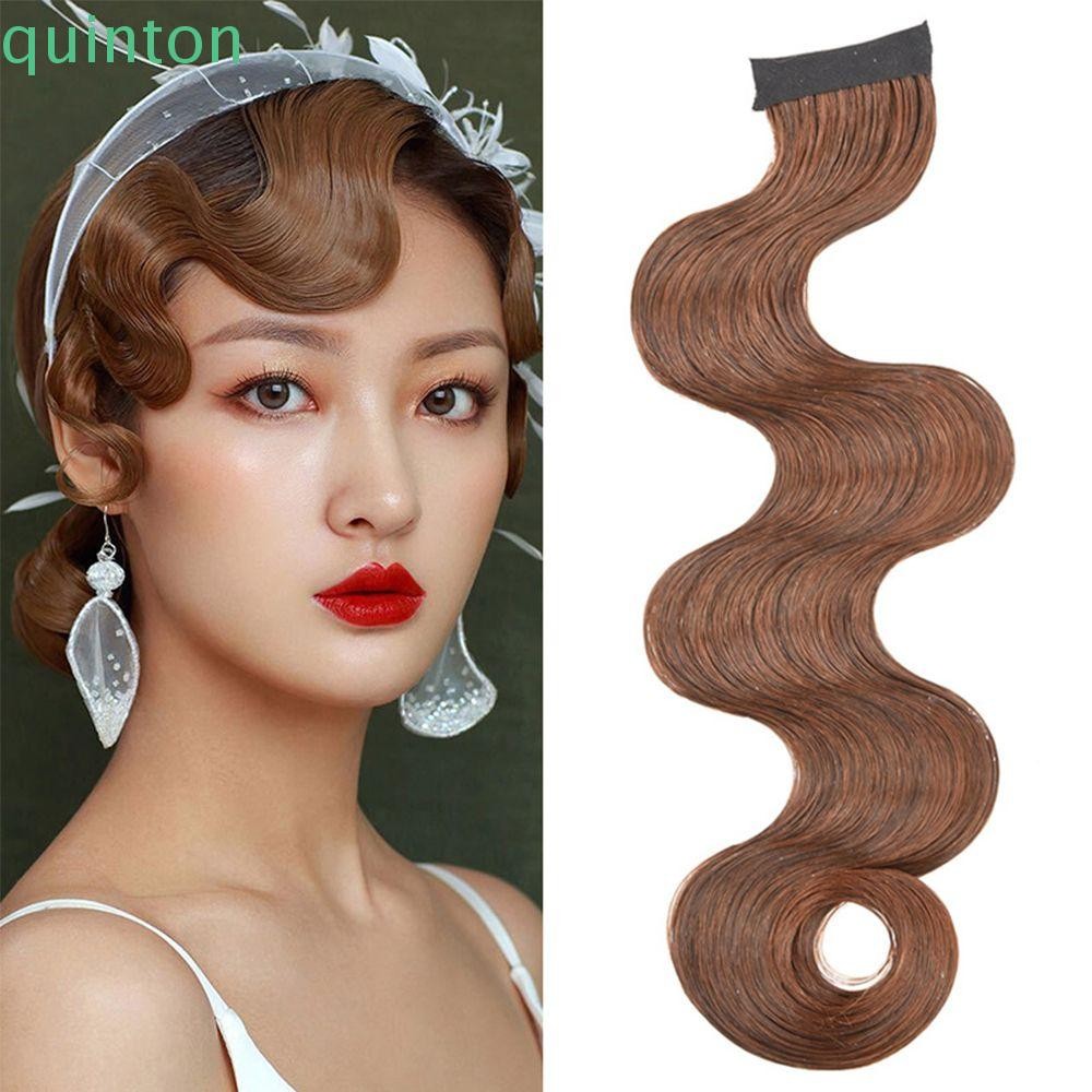 Quiton ผม Bangs วิกผมผู้หญิง Cheongsam หยักผมชิ้นต่อผมปลอม Bangs | Shopee Thailand