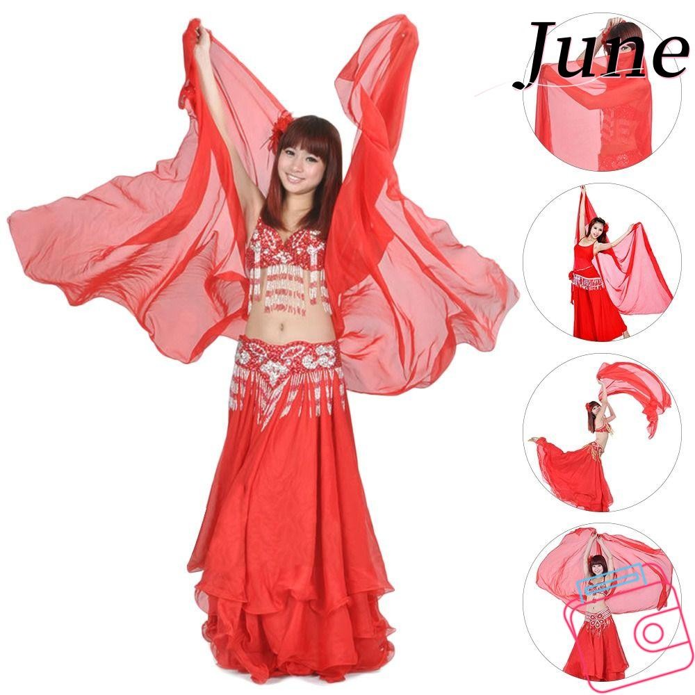 June Belly Dance Veil แสดงเครื่องแต่งกายการแสดงบนเวทีสําหรับประเทศไทย ...