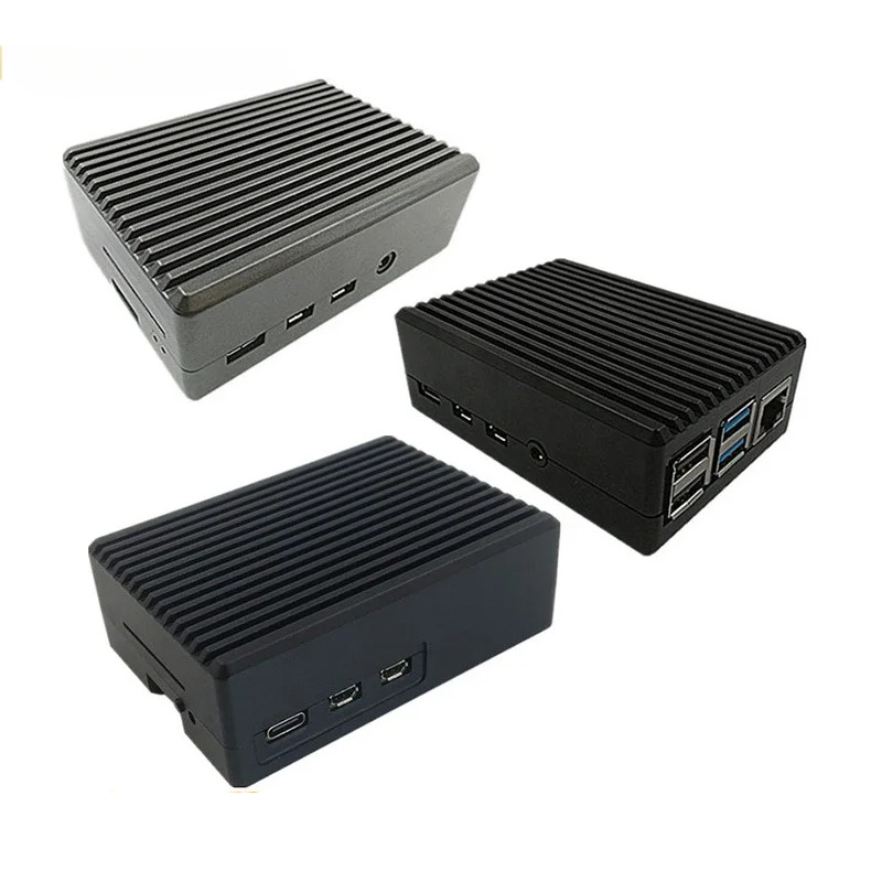 Raspberry PI Generation 5 เปลือกระบายความร้อนอลูมิเนียม 4B กล่องระบาย ...