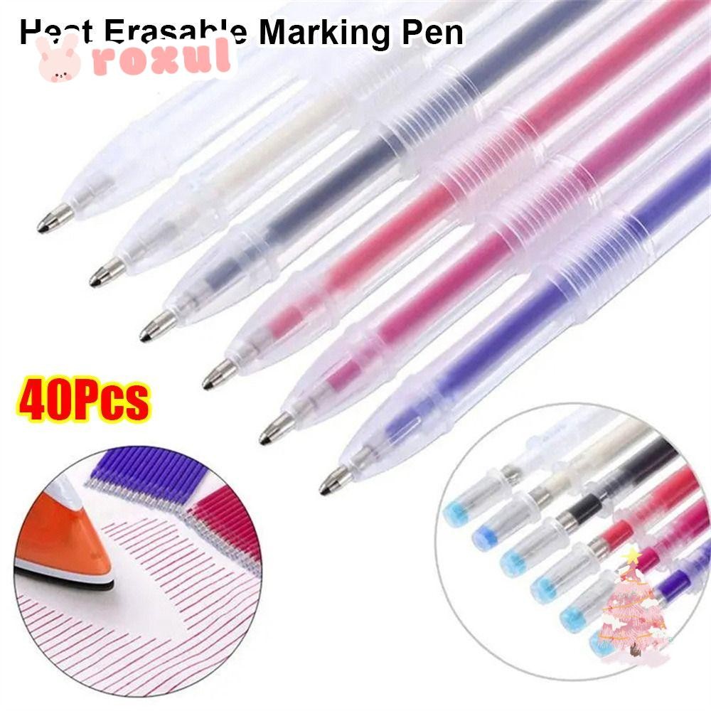 Roxul 40 ชิ้นความร้อน Erasable เครื่องหมายปากกา,หยาบ Rod ผ้าเย็บ ...