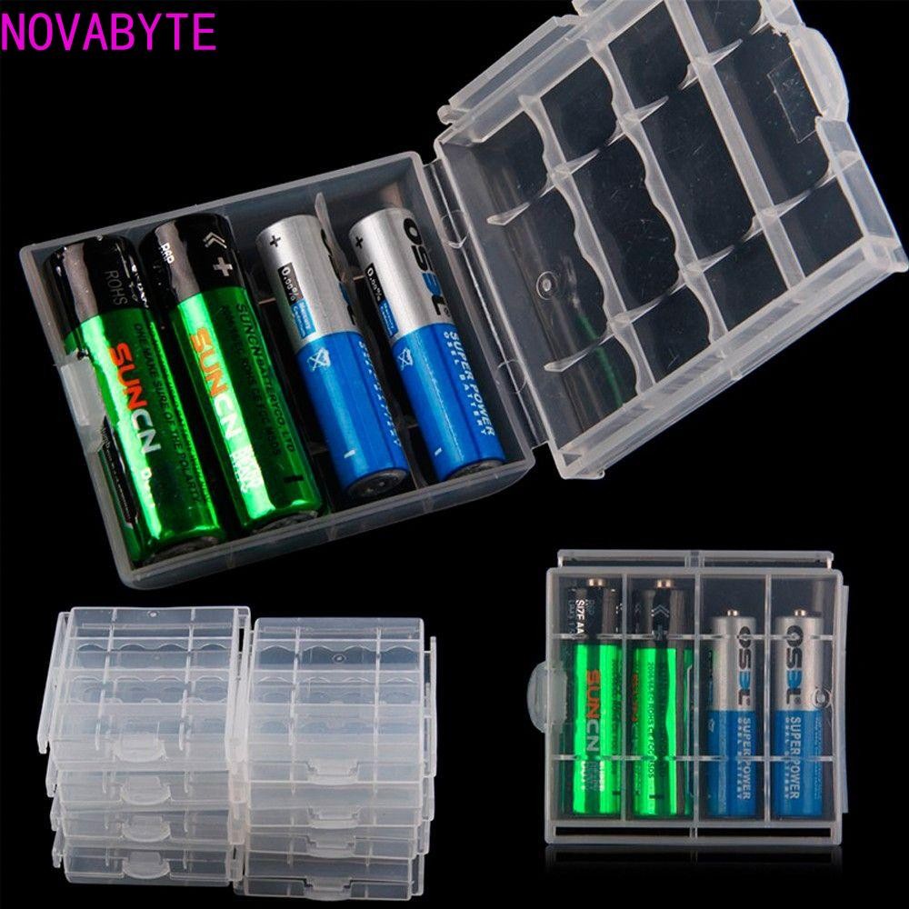 NOVABYTE AA AAA กล่องเก็บแบตเตอรี่สะดวกกล่องสะสมพลาสติก Hard ใช้งานได้ ...