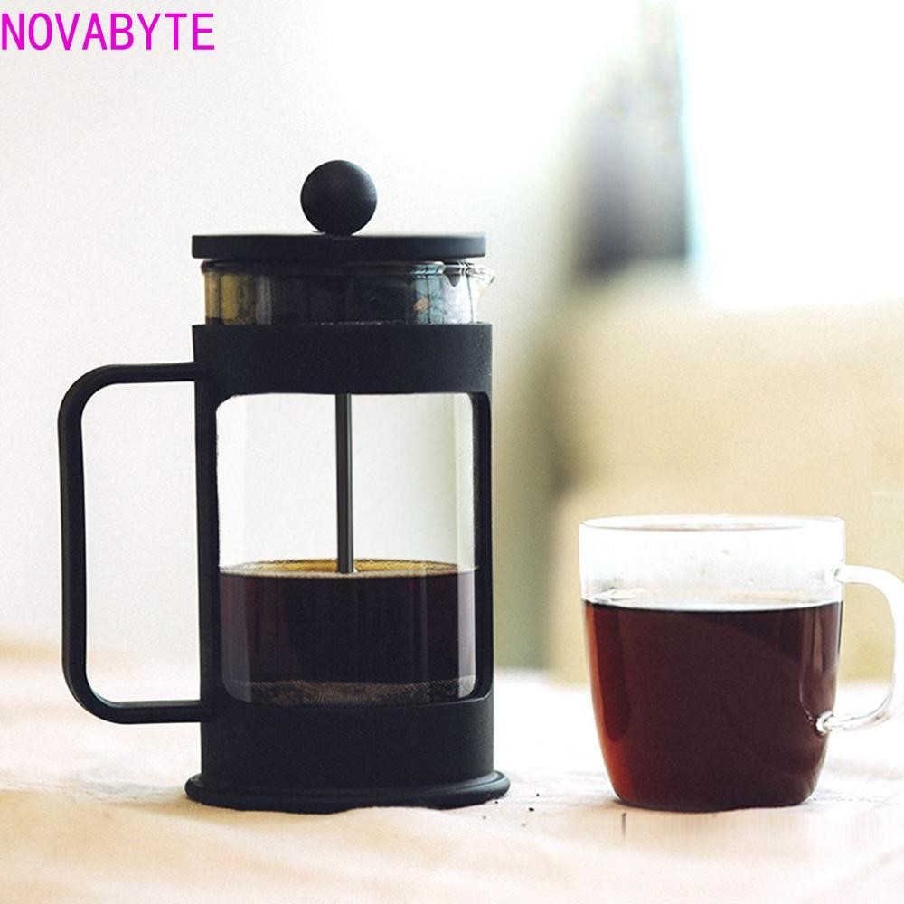 NOVABYTE French Press 350ml 600ml 800ml กาต้มน้ําต้มแก้ว Borosilicate ...