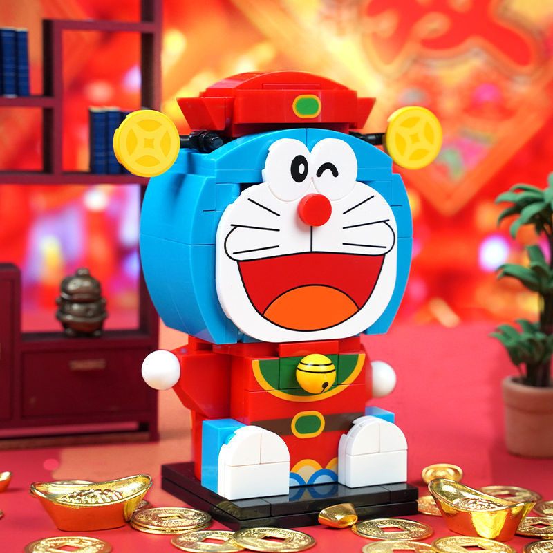 Keeppley Doraemon Doraemon ใช้งานร่วมกับ Lego Building Blocks God of ...