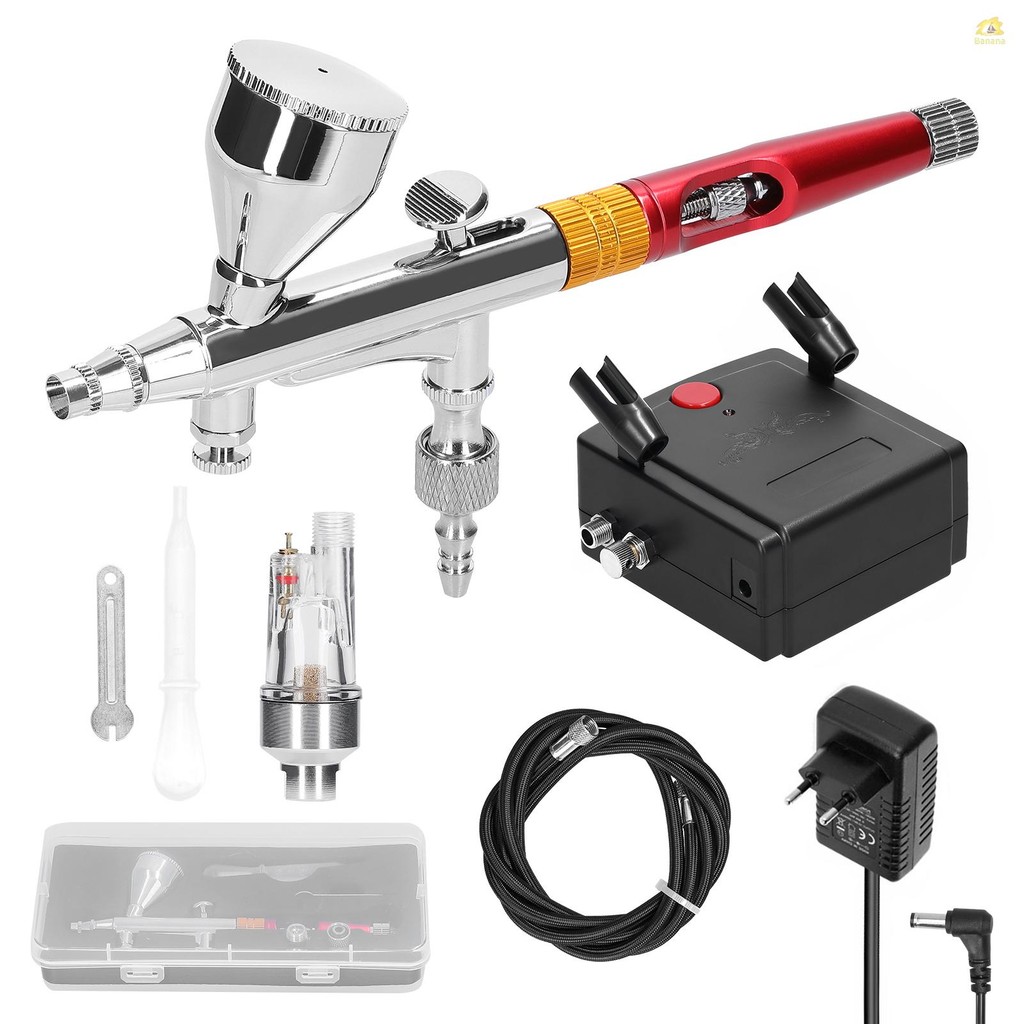 อเนกประสงค์ Professional 0.3 มม.Airbrush Air Compressor Kit 20-35PSI ...