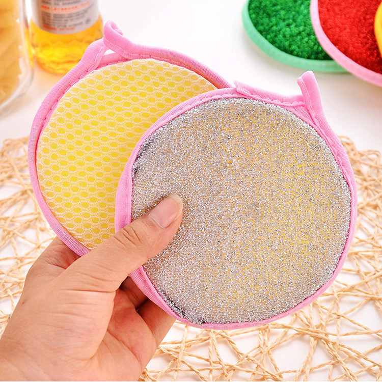 ผ้าเช็ดจาน Double-Sided Scouring Pad Decontamination Kitchen Towel ...