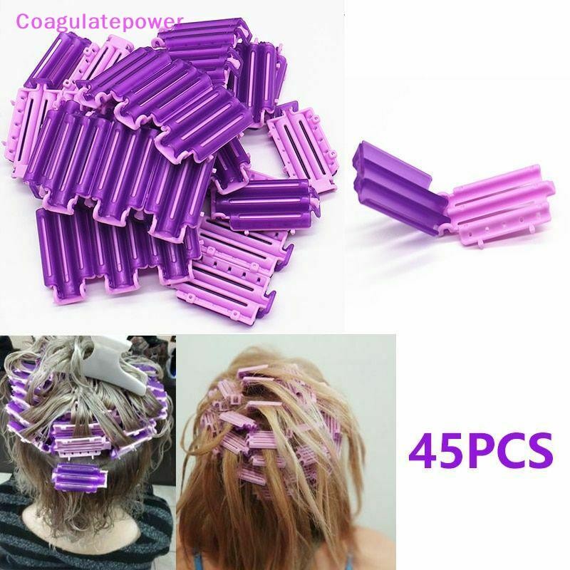 Coa 45 ชิ้นลูกกลิ้งผม Root Fluffy Clamps Wave Perm Rod DIY คลิปข้าวโพด ...