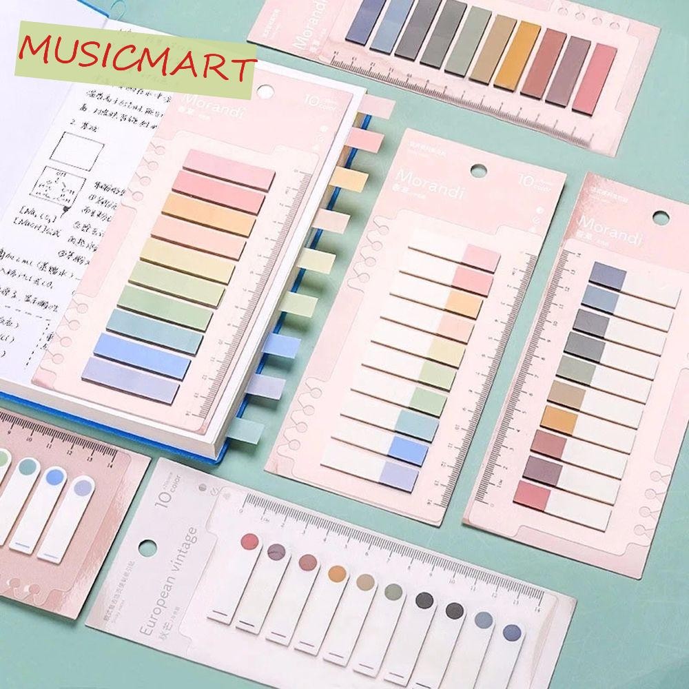 Musicmart Sticky Notes Color Pagination Label สติกเกอร์ Notepad โปร่ง ...