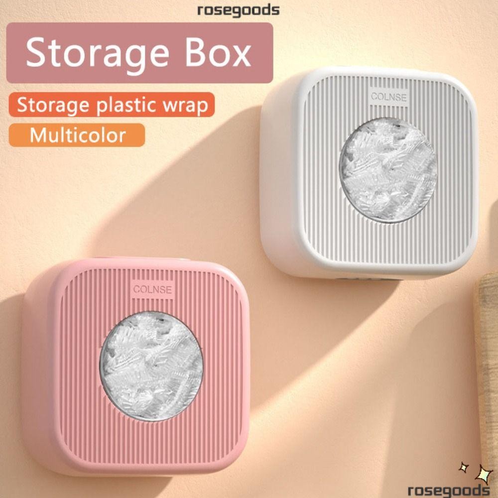 Rose กล่องเก็บของห่อพลาสติกหมวกอาบน้ําแบบใช้แล้วทิ้งกล่องหลากสี Cling ...