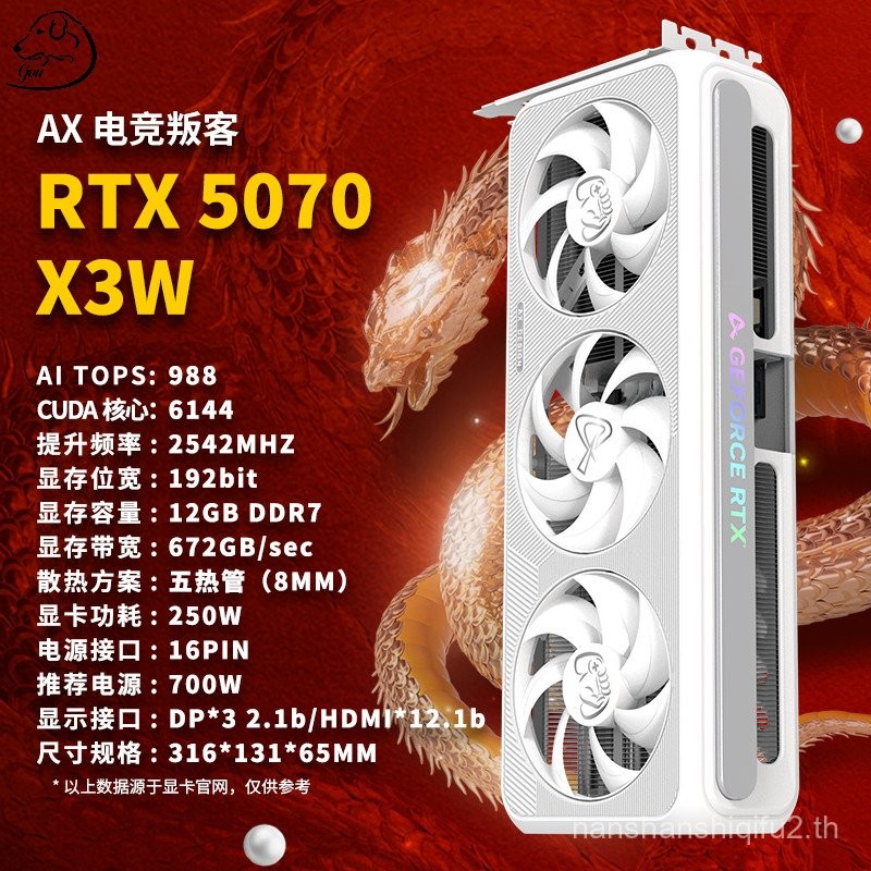 แบรนด์ใหม่ SF Express จัดส่งฟรี การ์ดกราฟิกเกม RTX 5070 Ti 5080 5090D 12G 16G 32G สำหรับการ ...