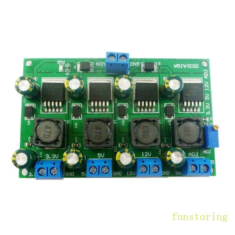 Fun 3A Multi Channel แรงดันไฟฟ้าโมดูล DIY แผงวงจร 3A ถึง 3 3V 5V 12V ...