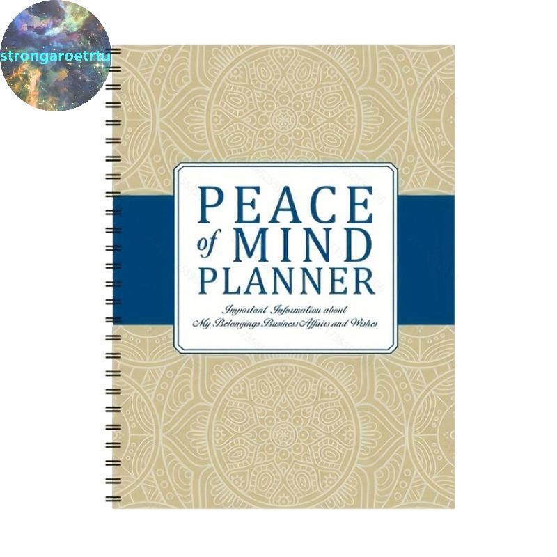 Strongaroetrtu ปกแข็ง End Of Life Planner การจัดสุดท้ายข้อมูล Workbook ...