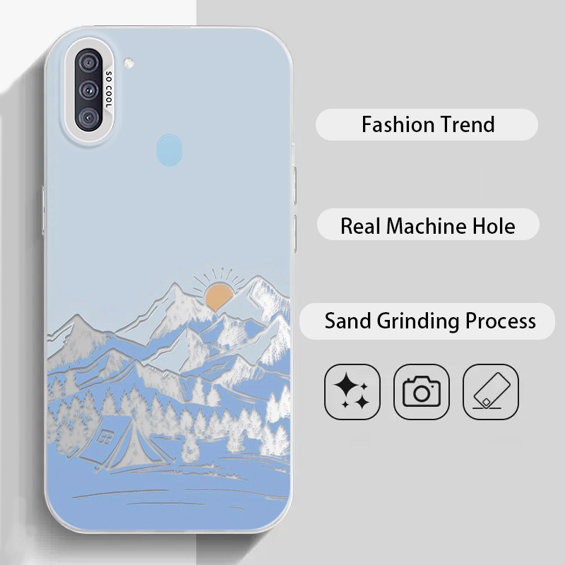 สําหรับ Samsung Galaxy A11- Samsung M11-4G , Sunrise on Snow,เคส ...