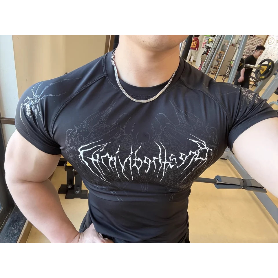 Breathedivinity Compression เสื้อแขนสั้น 2025 Tops กล้ามเนื้อ GYM ฟิต ...