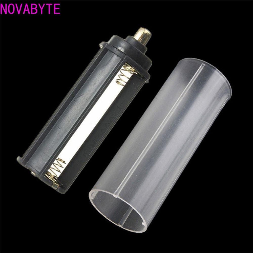 NOVABYTE โคมไฟไฟฉาย 2 In 1 แบตเตอรี่ AAA 18650 แบตเตอรี่เคสสีขาว ...