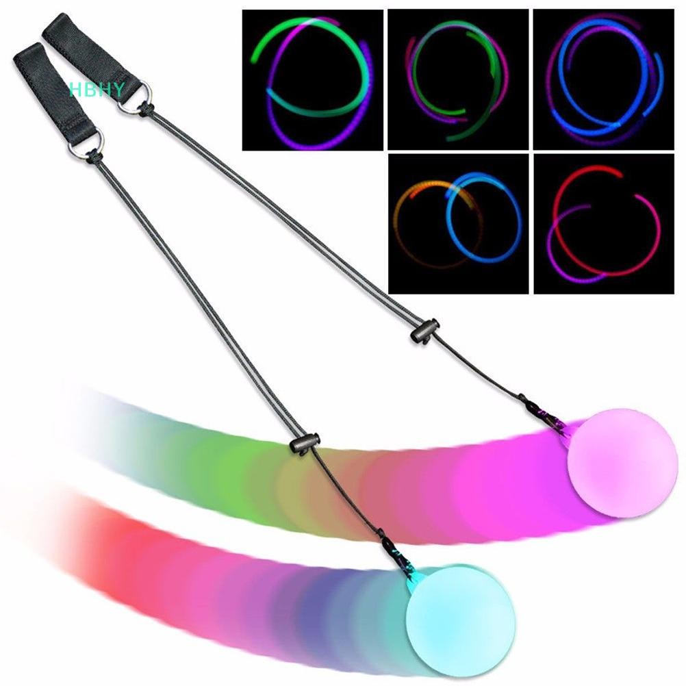 HB Pro LED Multi-Colored Glow POI Thrown Balls Light Up สําหรับ Belly ...