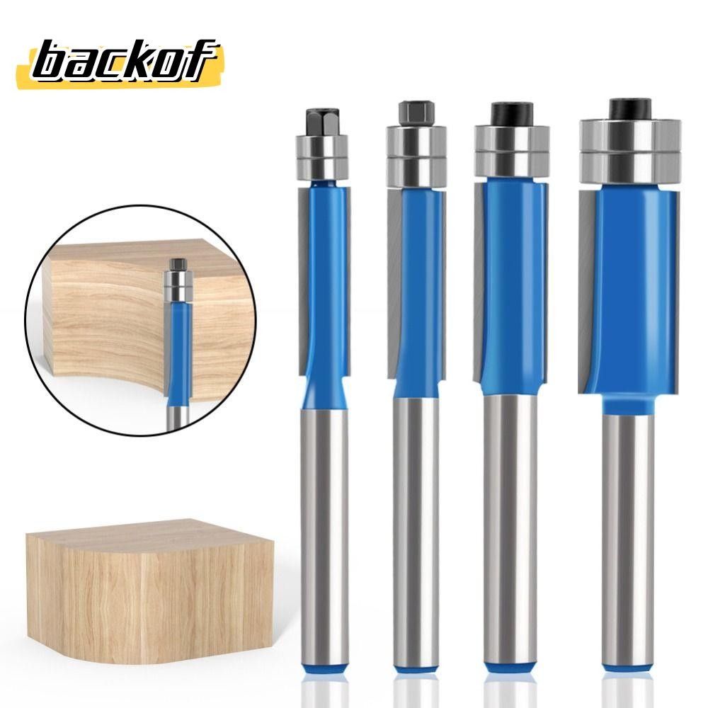 BACKOF เครื่องตัดมิลลิ่ง, 6MM Shank Double Bearing Router Bit, คาร์ไบด์ ...