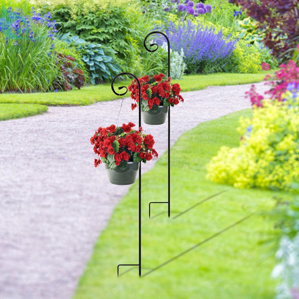 2 ชิ้น Shepherd Crook Hook 31.5 นิ้วเหล็ก Garden Shepherd Hooks กันสนิม ...