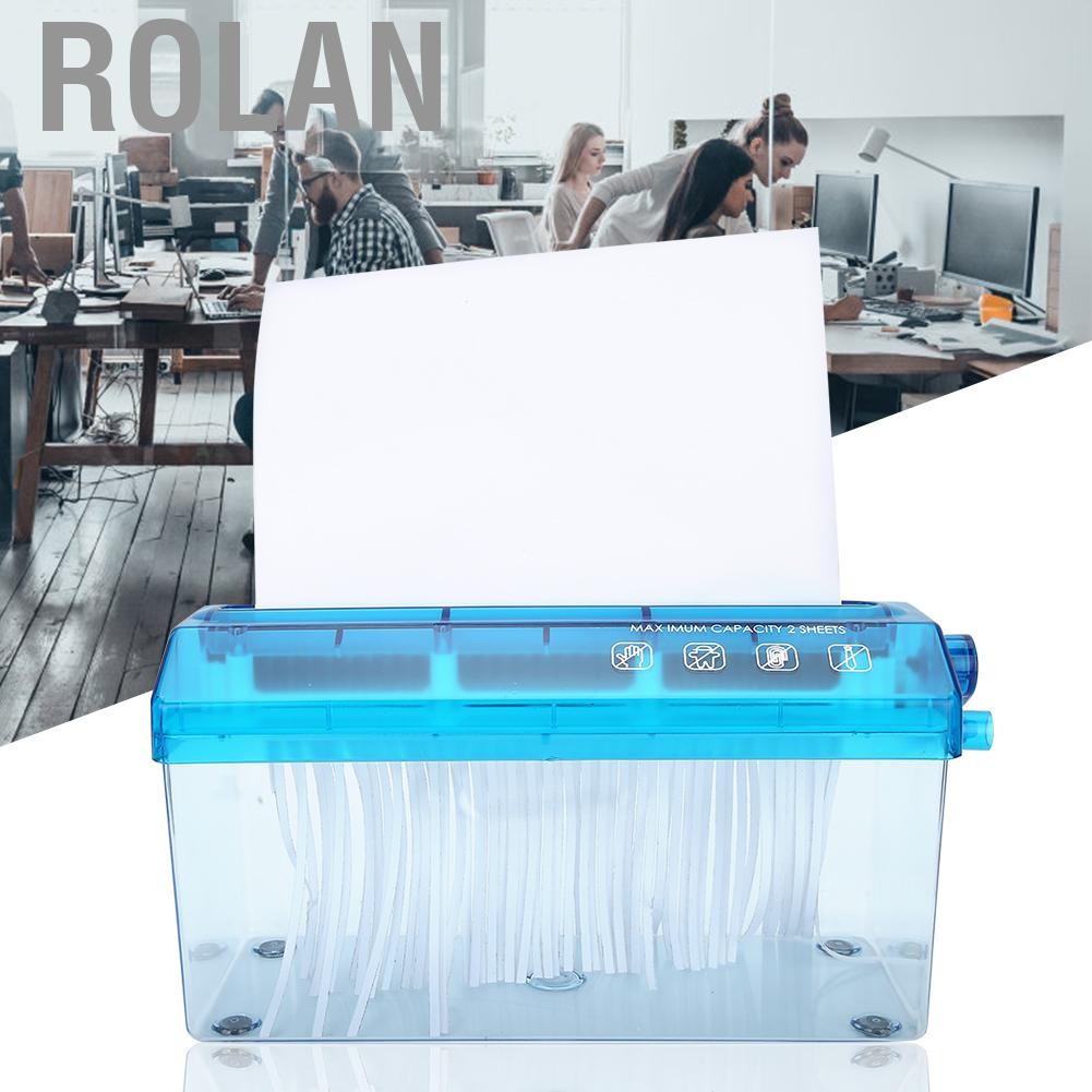 Rolan Hand Shredder Desktop A4 อุปกรณ์ป้องกันเครื่องใช้สำนักงานที่เป็น ...