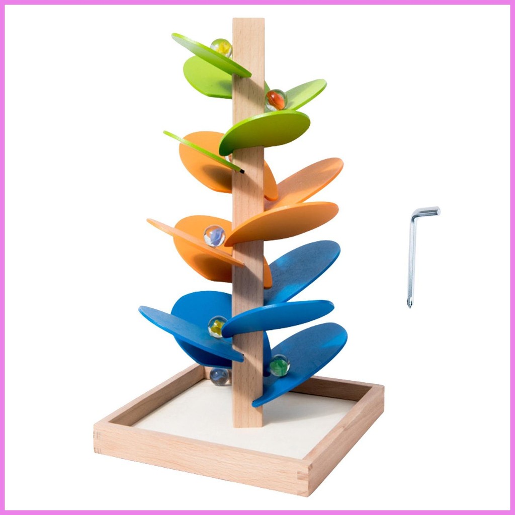 Montessori Ball Drop ของเล่น Creative Ball Rolling Track ของเล่น Marble ...