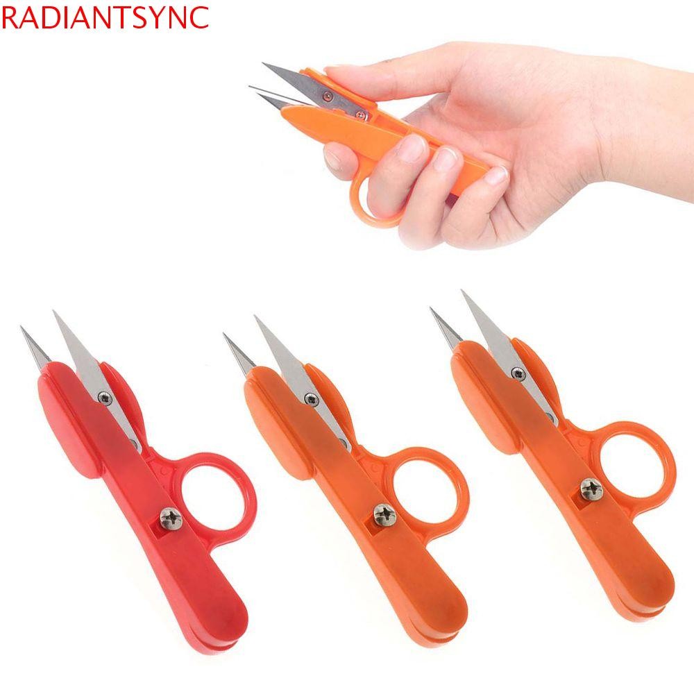 Radiantsync เส้นด้ายกรรไกร DIY อุปกรณ์ตัดด้ายรูปตัว U พร้อมฝาปิดเครื่องมือเย็บผ้าแบบพกพา ...