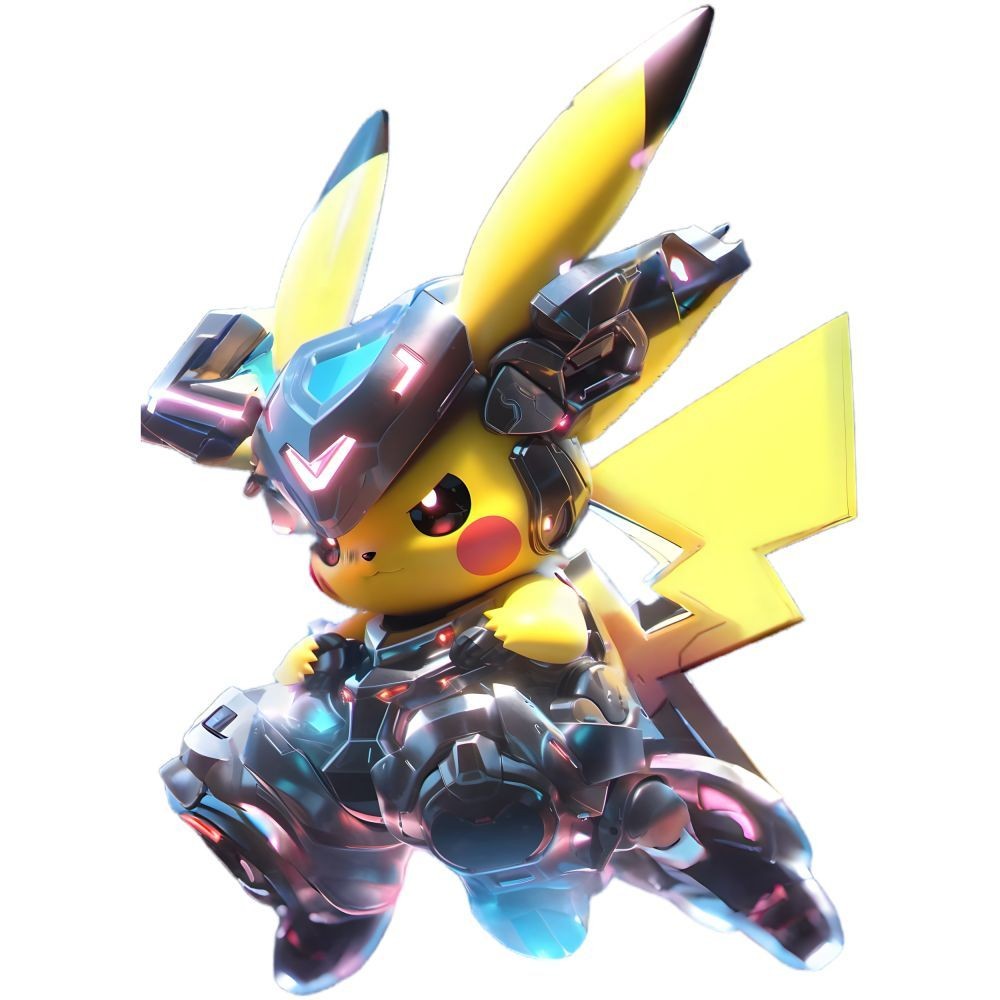 ซันเฉิง3ค131411 คอมพิวเตอร์ใหม่ Cool Mecha Pikachu สติกเกอร์หล่อภาพวาด ...