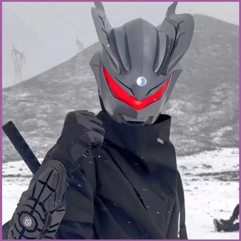 Ellen Ultraman Mask Dark Lops เรืองแสงหัว Cos Sero Oman หมวกกันน็อก ...