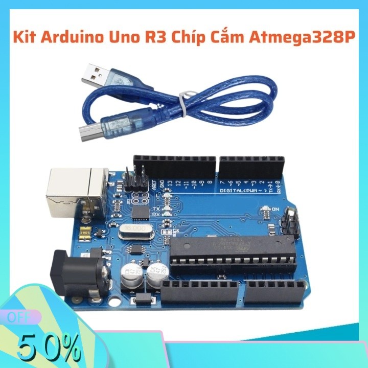 CODKIT Arduino Uno R3 Atmega 328P ปลั๊กชิปพร้อมสาย R3 ชิปสติ๊กเกอร์นาโน | Shopee Thailand