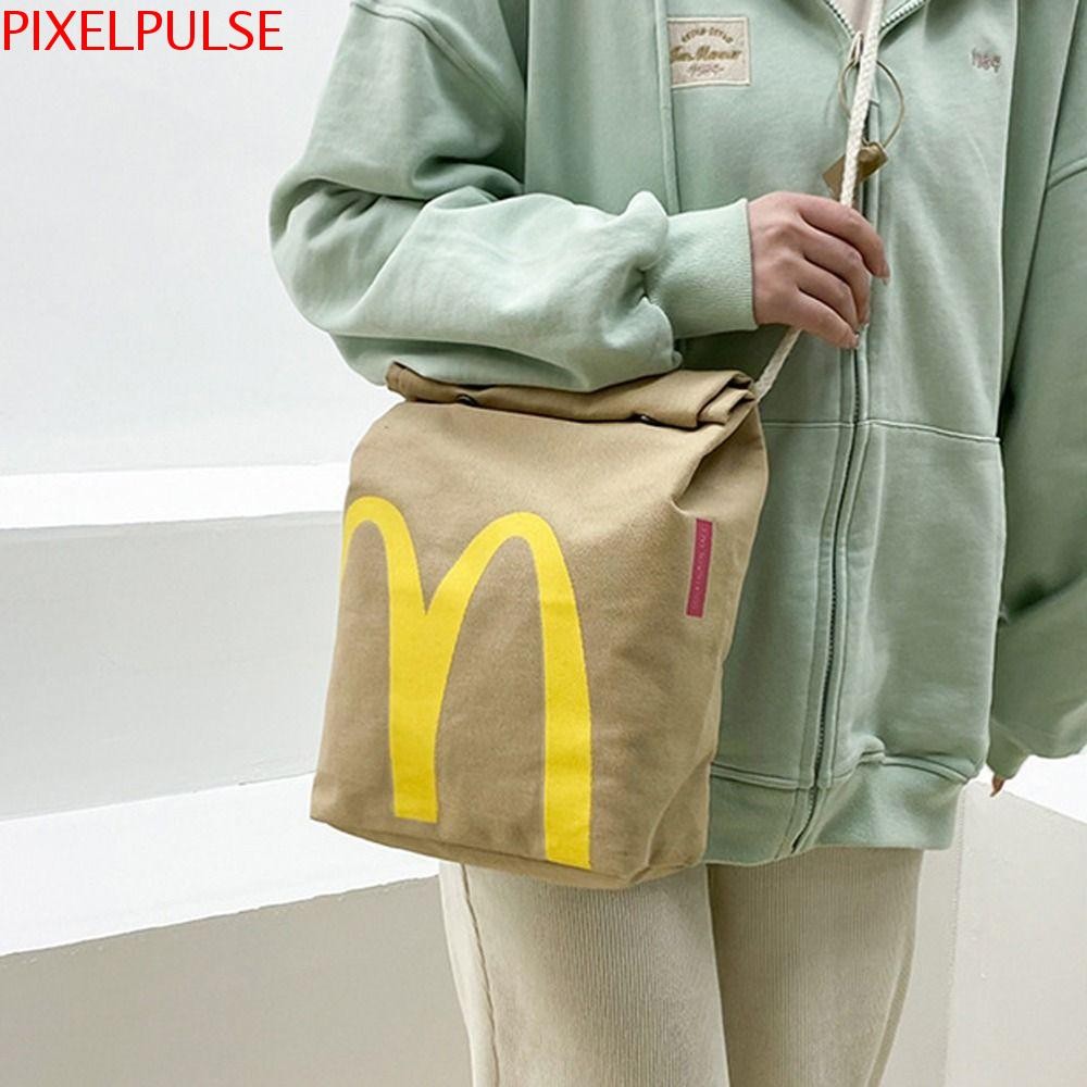 Pixelpulse McDonalds Backpack Creative Women Laptop Backpacks Letter ...