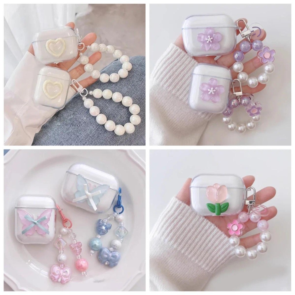 หรูหราลูกไม้ดอกไม้สําหรับ UGREEN HiTune S5 S3 H6pro H5 T3 T6/T6S เคสซิลิโคนโปร่งใสสําหรับ HiTune ...