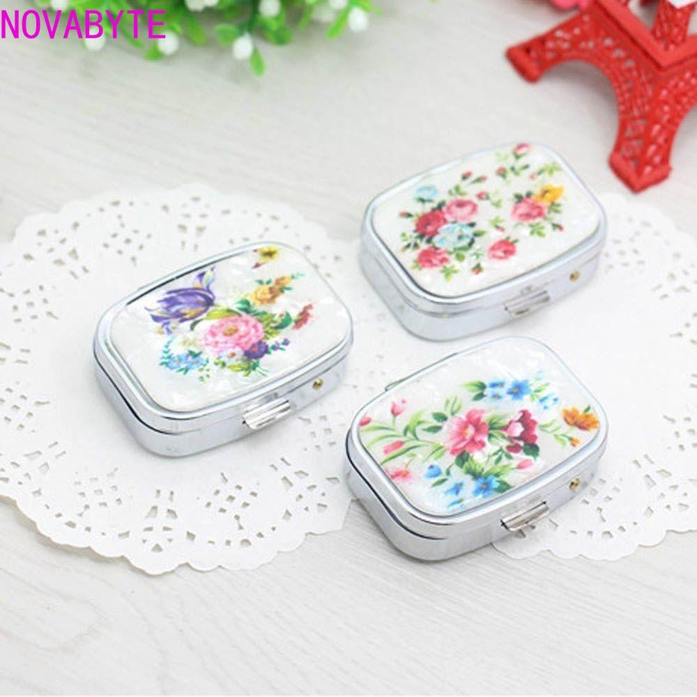 NOVABYTE Pill Case Organizer Drug Mini พับแบบพกพายากล่อง Drug วิตามิน ...