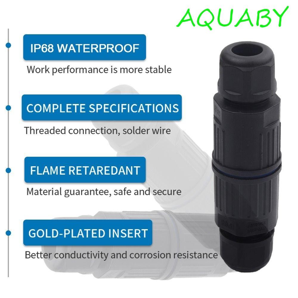 ขั้วต่อสายไฟ AQUABY 3 ชิ้น, 2 in 2 Out 3 in 3 Out อะแดปเตอร์เทอร์มินัลไฟฟ้า, ปลั๊กบล็อก ...