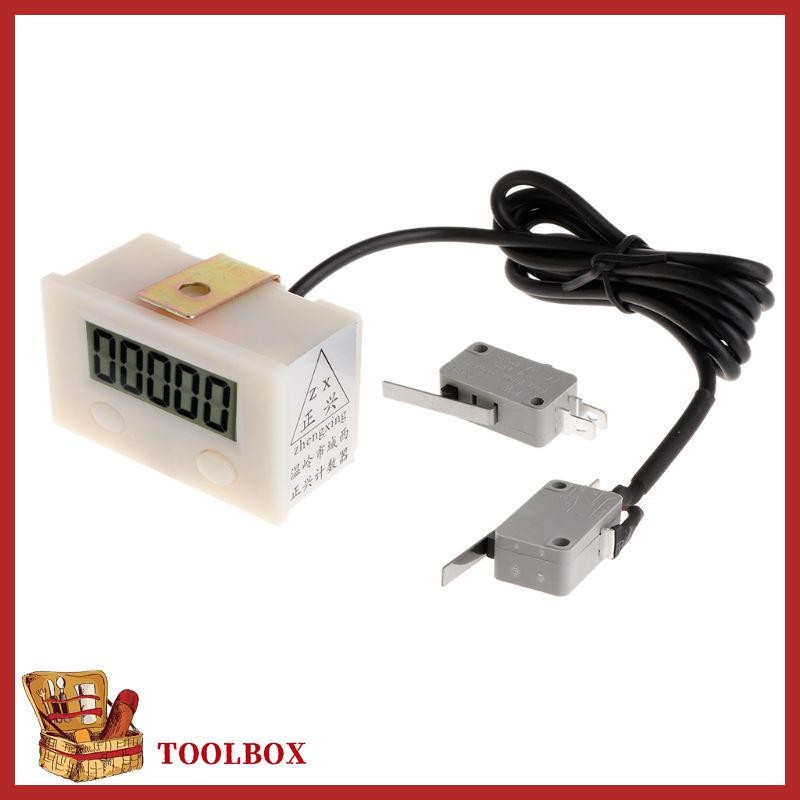 กล่องเครื่องมือ LCD Digital Tally Counter Counter Panel Gauge 5 หลักกัน ...