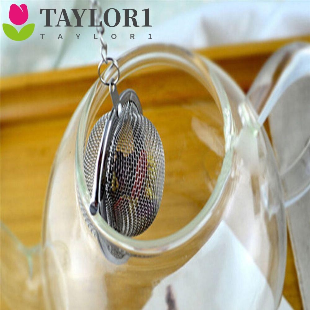 TAYLOR1 ช้อนชากรองโซ่ล็อค Leaf Infuser กรองตาข่ายช้อนชาล็อค Spic Ball ...
