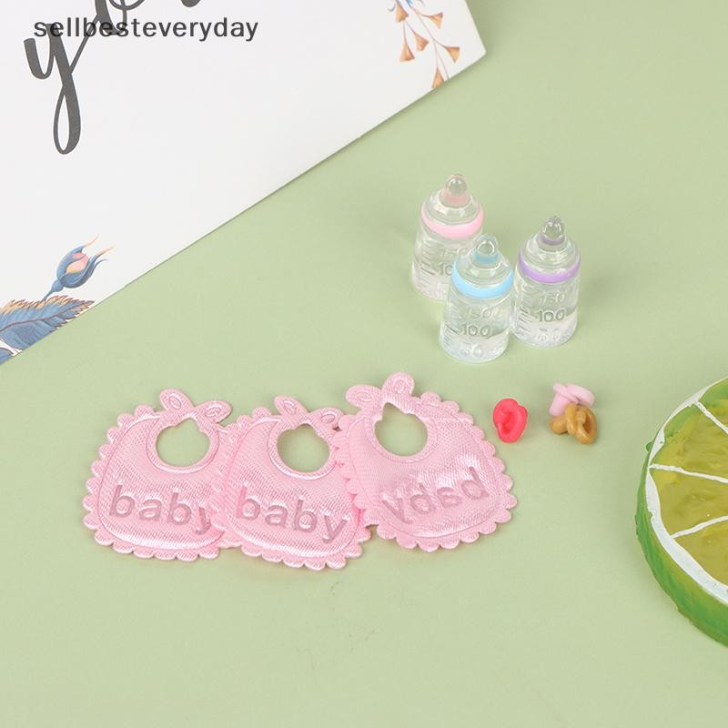 SETH 1:12 ตุ๊กตา House Miniature ขวดนม Pacifier Bibs ชุดเนอสเซอรี่ ...