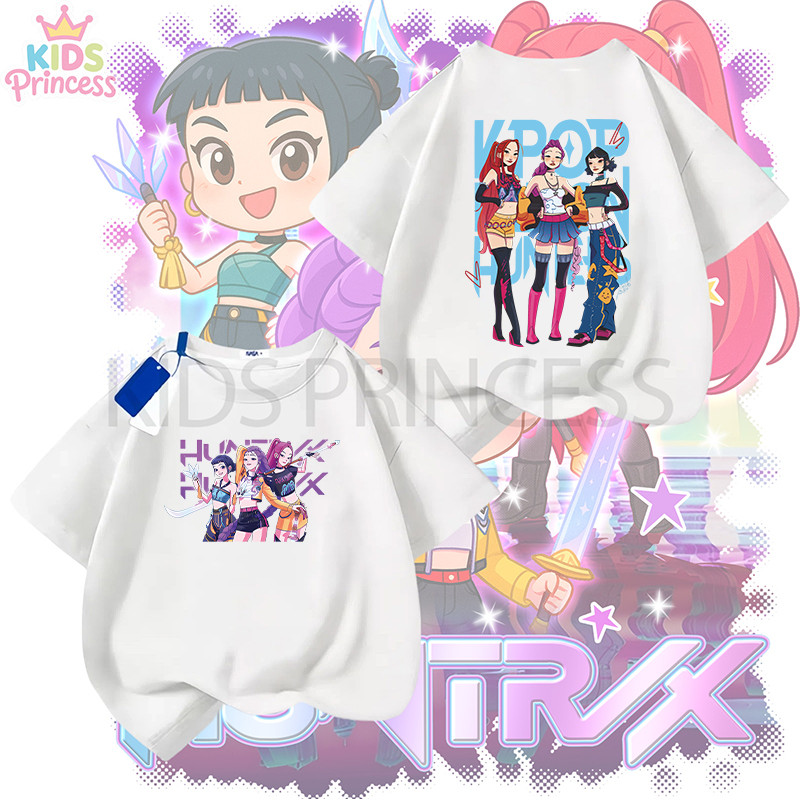 COD (จัดส่งตลอด 24 ชั่วโมง) Kpop Demon Hunters ผ้าฝ้าย 100% เสื้อเชิ้ต ...