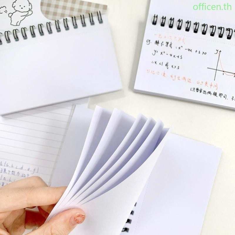 Cen 8 ชิ้น Coil-binding Notepads ซับในกระเป๋าเขียน Pad โน้ตบุ๊ค 5x3 50 ...