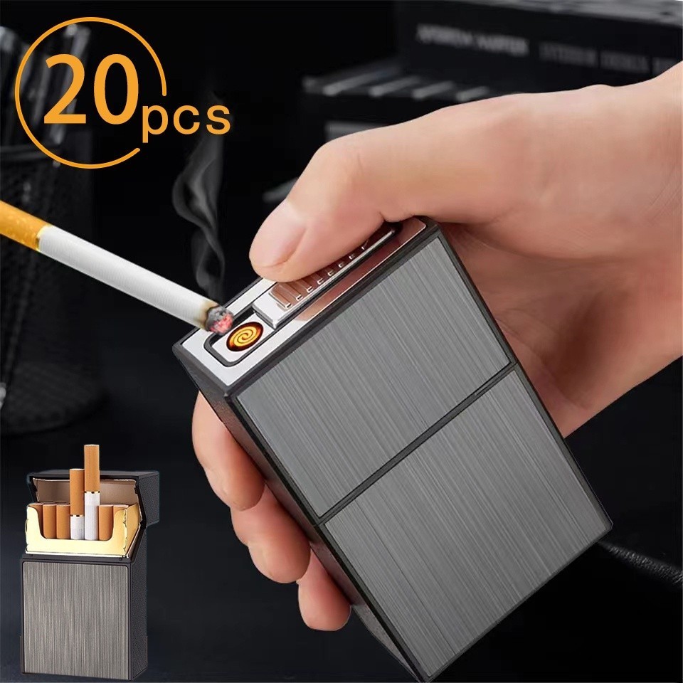 FOCUS กล่องใส่บุหรี่พร้อมไฟแช็ค 2in1 ชาร์จไฟด้วยสายUSB รุ่นใหม่เปลี่ยนขดลวดได้ YH083 | Shopee ...