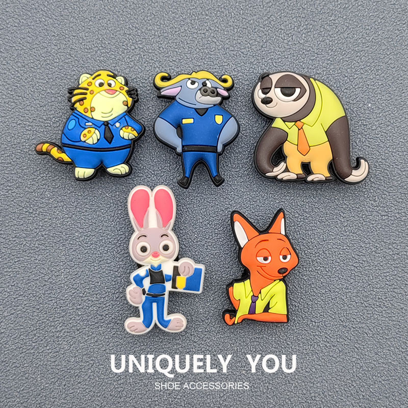 High Quality Jibbitz Crocs จิ๊บบิท ติดรองเท้า Zootopia ของแทั Jibbitz ...