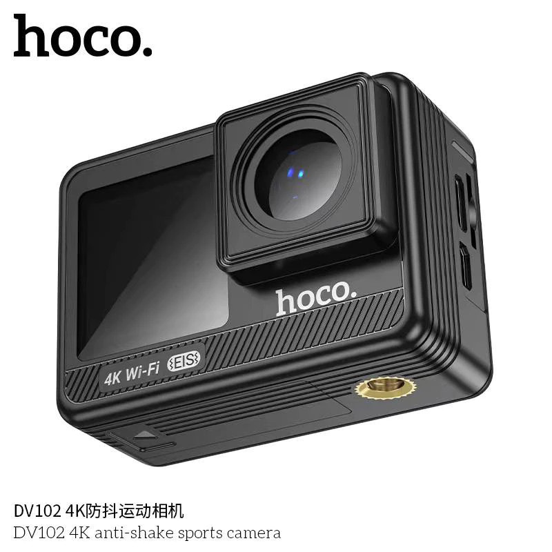 กล้องแอคชั่น Hoco DV102 คุณภาพของภาพ 2160P/60fps กล้องกันน้ำ 30 เมตร เว็บแคมของกล้องแอคชั่น ...