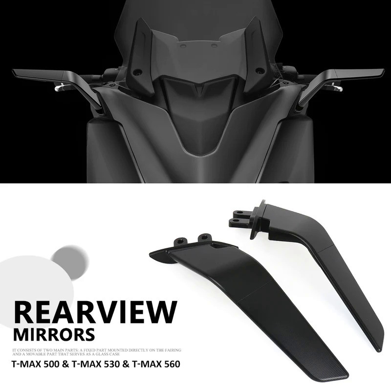 SL Motorcycle Stealth Mirrors Sport Wind Wing Adjustable Side Rearview ...