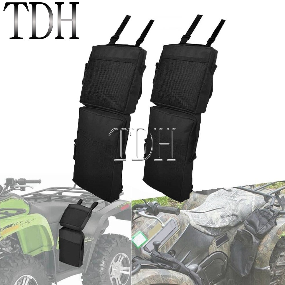 TH Black Hunting Bag ATV UTV Fender Bags Saddle Bag Luggage Storage ...