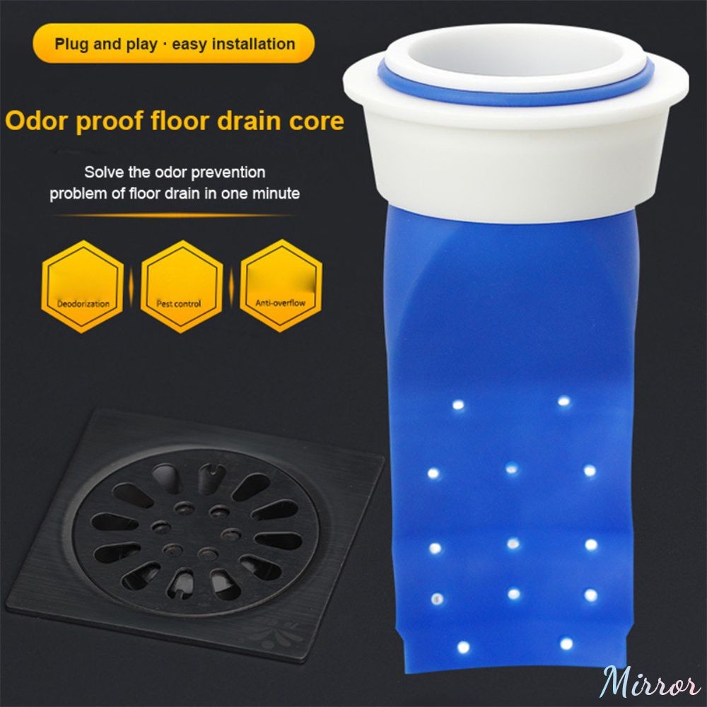ท่อระบายน้ำซิลิโคนกันฝุ่นและแมลง 25g วัสดุกรองสำหรับห้องน้ำ Blue Floor ...