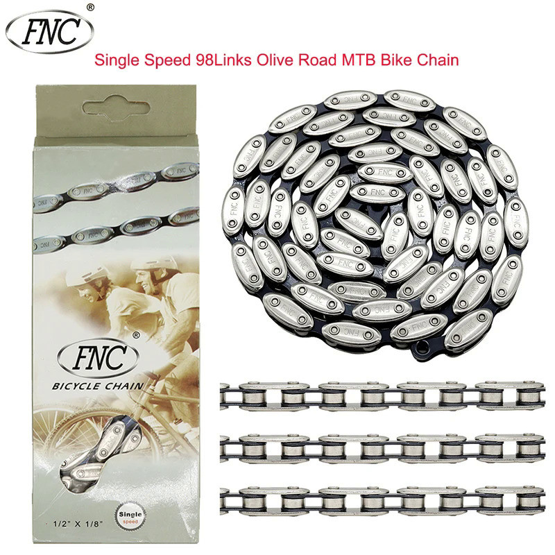 FNC NX01 Olive Chain for MTB Road Bike 98L Links Single Speed NX-01 ...