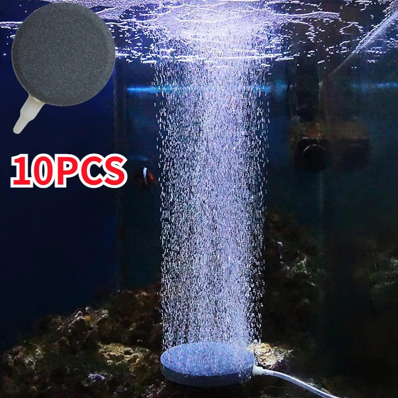 10pcs 40 มม.Air Bubble Stone Aquarium Aerator Pond ปั๊ม Air Stone ...