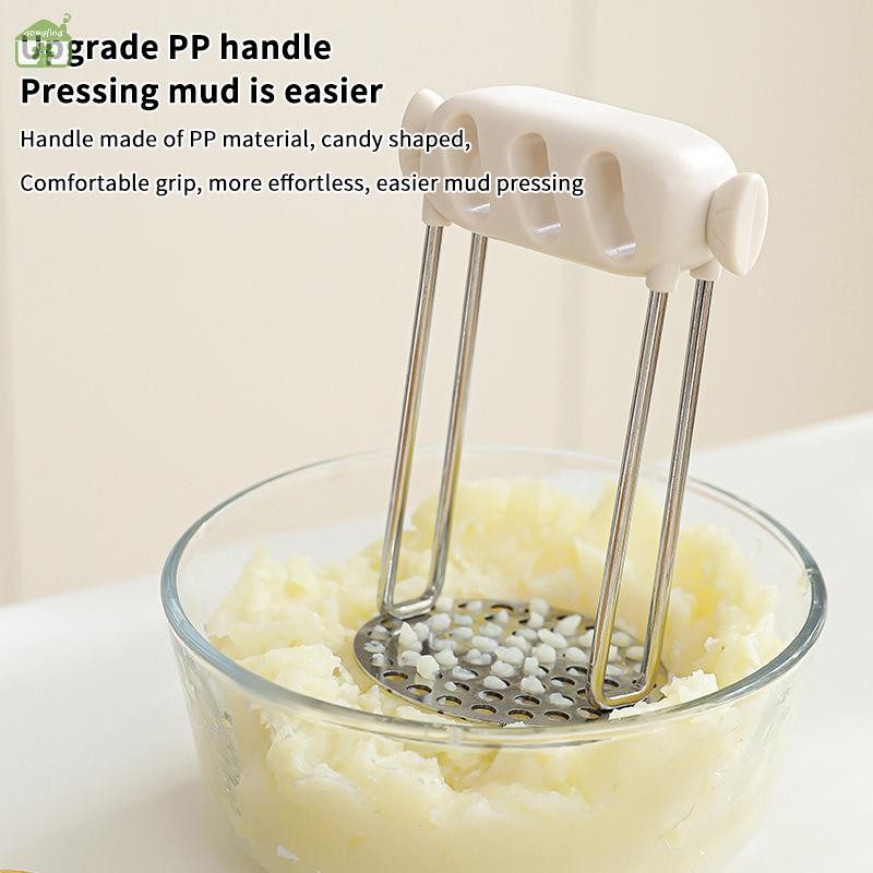 Gong สแตนเลสมันฝรั่ง Masher Candy Masher Puree สีม่วงมันเทศฟักทอง ...